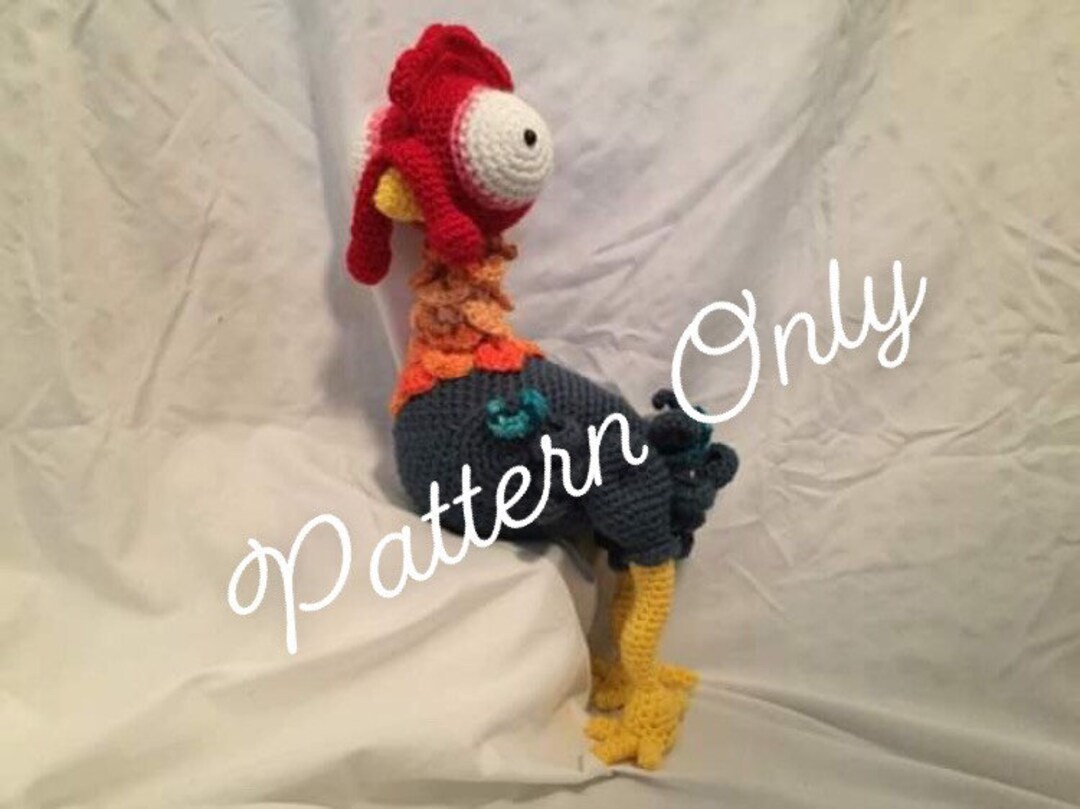 Crochet Rooster PATTERN / Chicken Plushie / Stuffed Amigurumi Doll ...