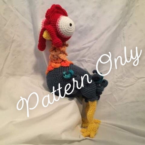 Crochet Rooster PATTERN / Chicken Plushie / Stuffed Amigurumi - Etsy
