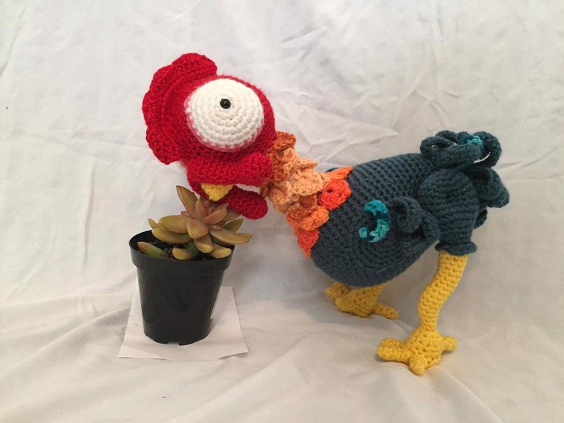 Crochet Rooster PATTERN / Chicken Plushie / Stuffed Amigurumi - Etsy