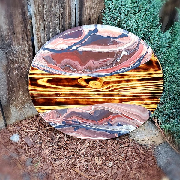 Burnt Wood Epoxy Table - Etsy