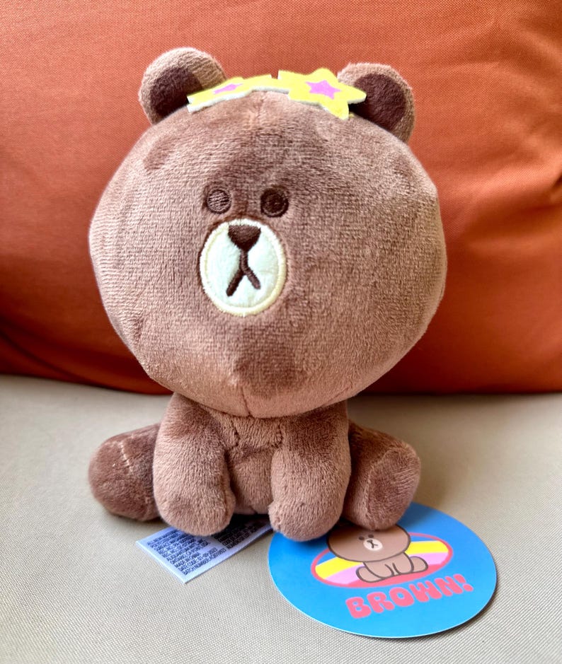 Line Friends Brown Plush, Line Friends Toys, Line Friends Gifts, Line ...