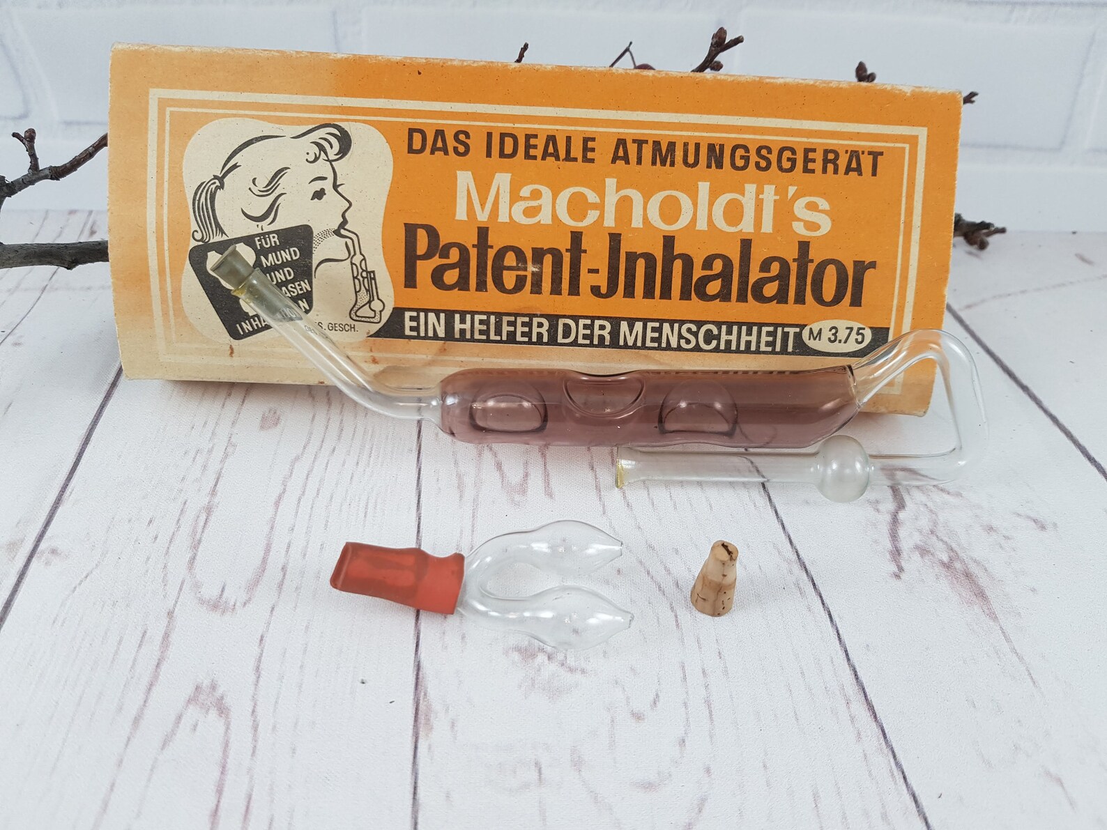 Inhaler GLASS TYPE Maholda with oil. USSR 1970-80 | Etsy