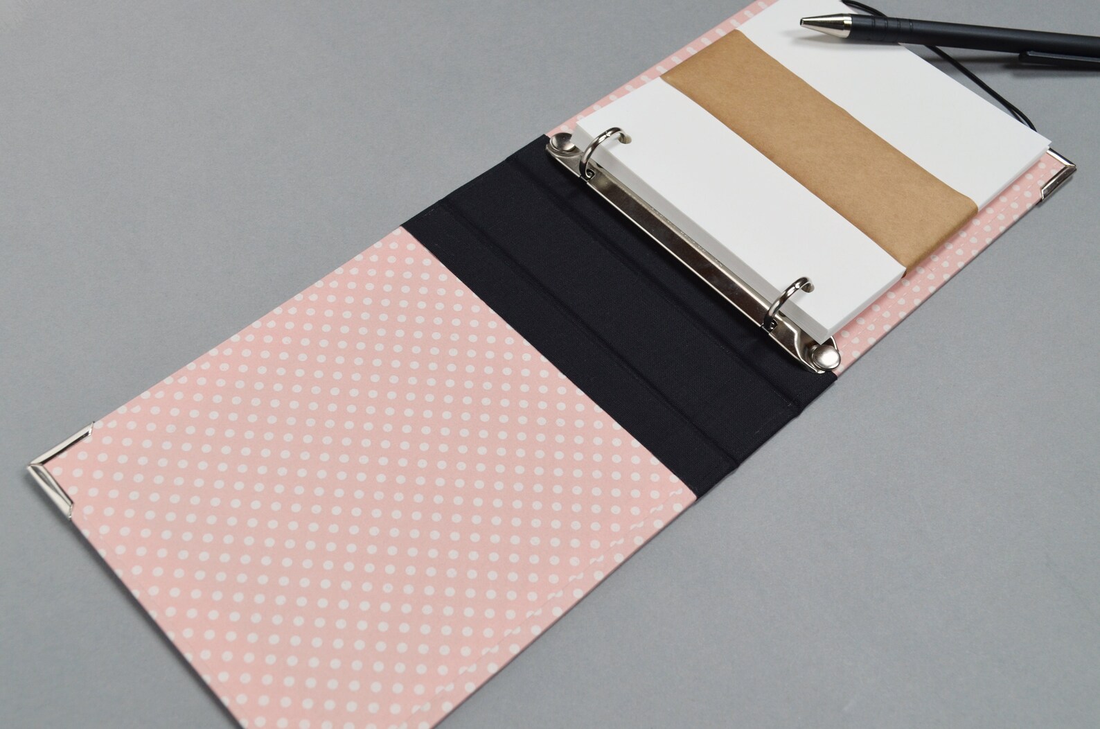 Small folder/album with metal corners filled with 35 pages | Etsy