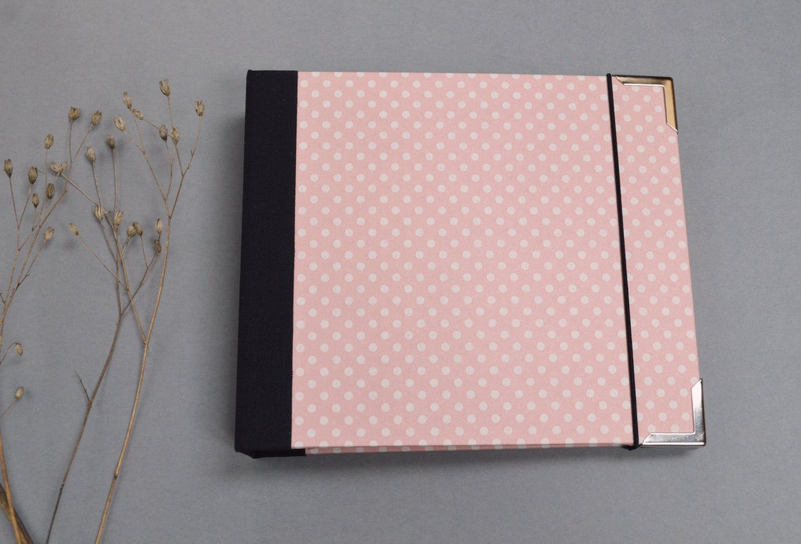 Small folder/album with metal corners filled with 35 pages | Etsy
