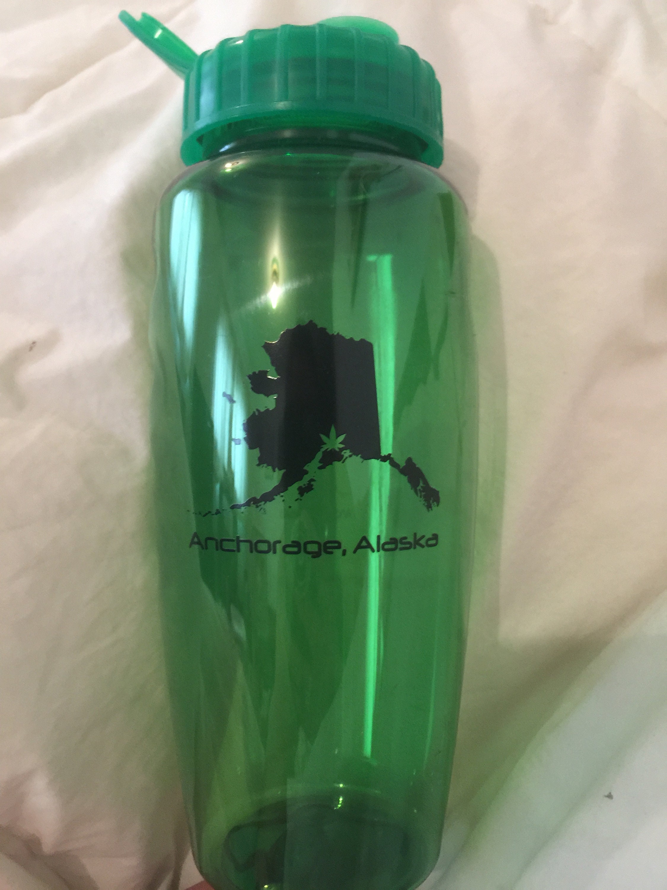 Anchorage Water Bottle Marijuana Leaf - Etsy