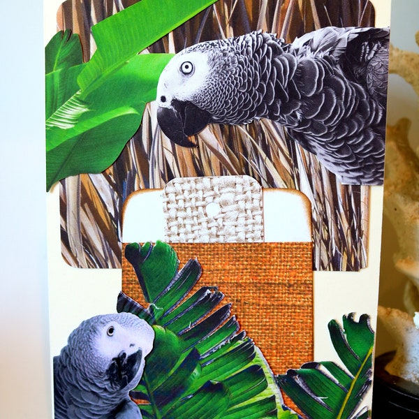 Parrot Card - Etsy