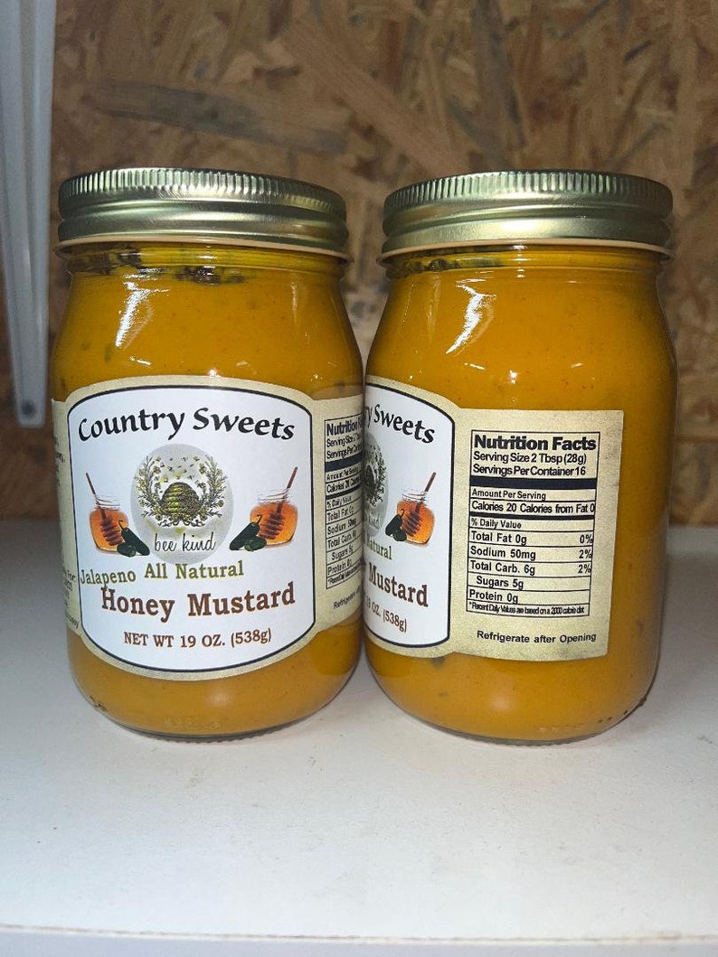 Country Sweets Jalapeno Honey Mustard - Etsy