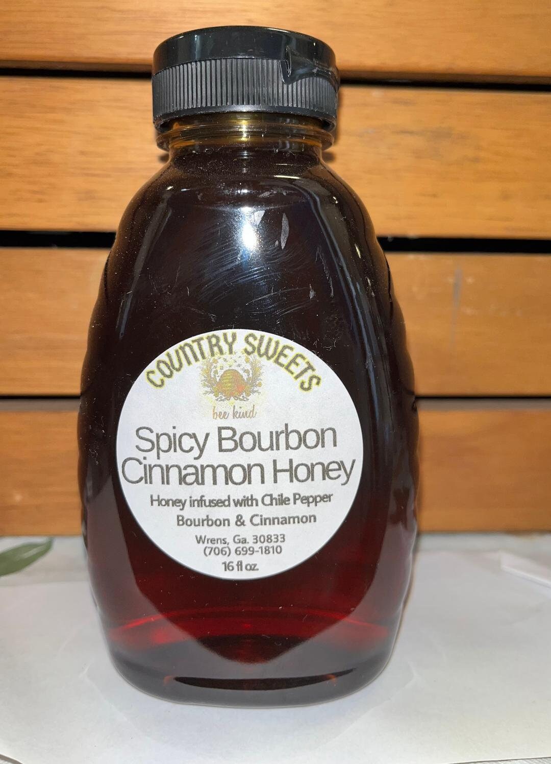 Country Sweets Spicy Cinnamon and Bourbon Infused Honey 16 Oz - Etsy
