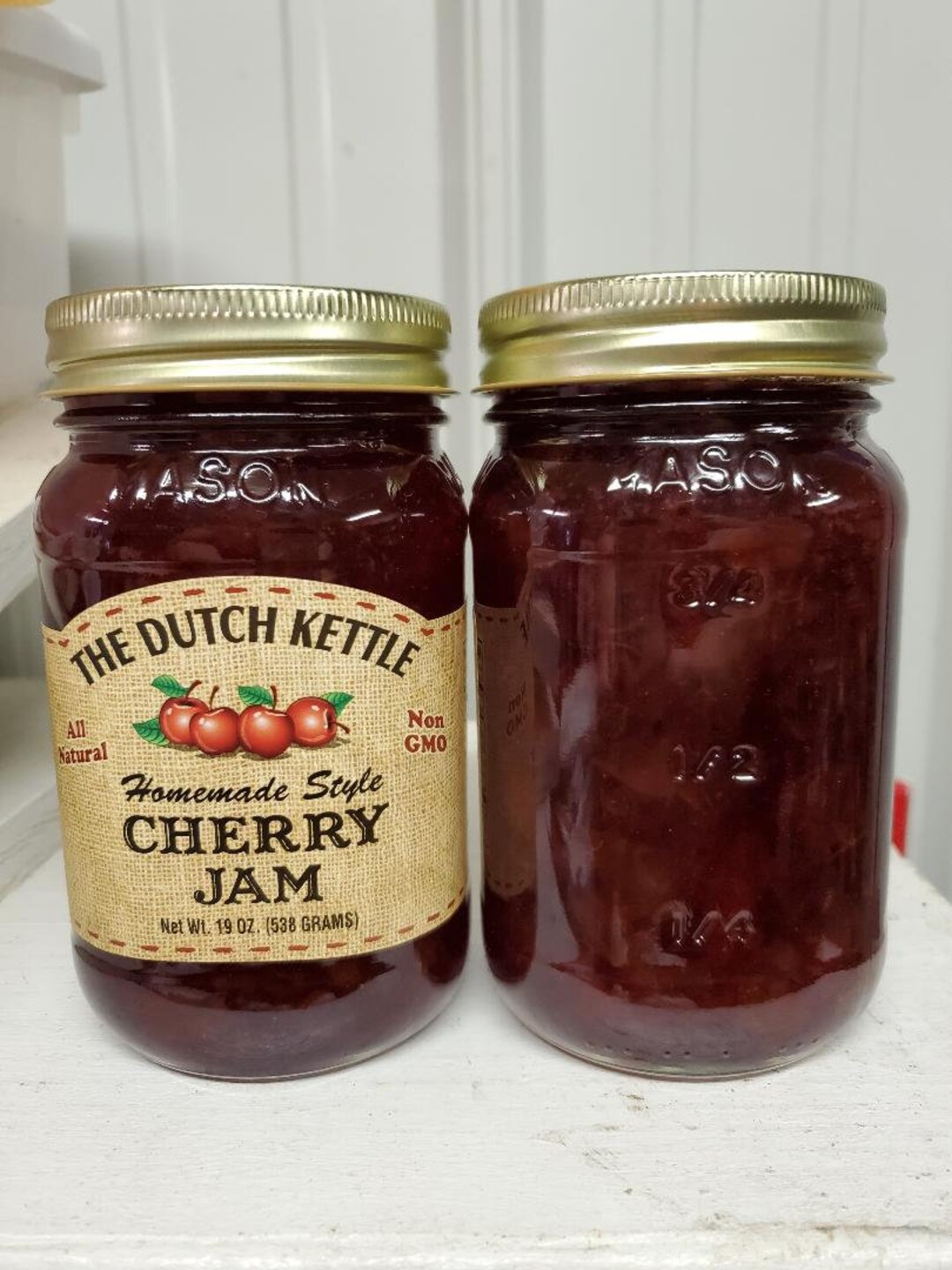 Dutch Kettle All-natural Homestyle Cherry Jam 19 Oz Jar - Etsy