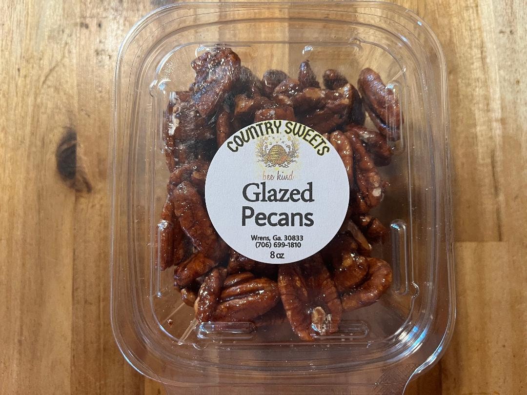 Country Sweets 8 Oz Georgia Candy Coated Glaze Pecans - Etsy