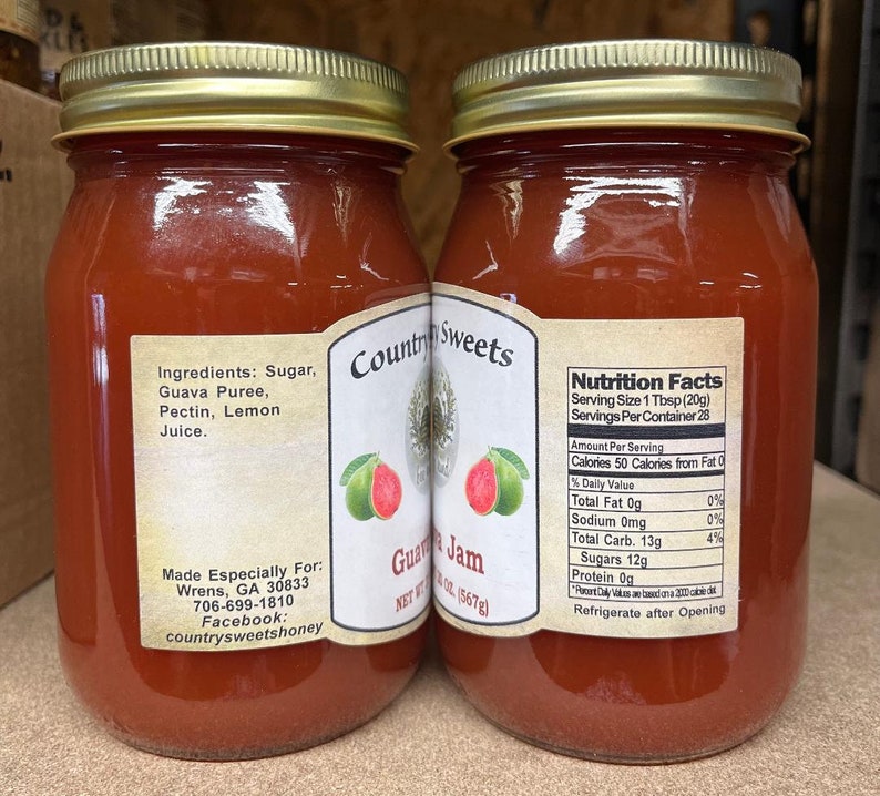 Country Sweets Guava Jelly 20 Oz Jar - Etsy