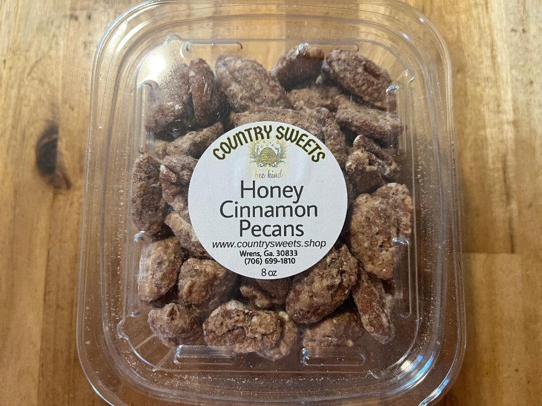 Country Sweets 8 Oz Honey Cinnamon Pecans - Etsy