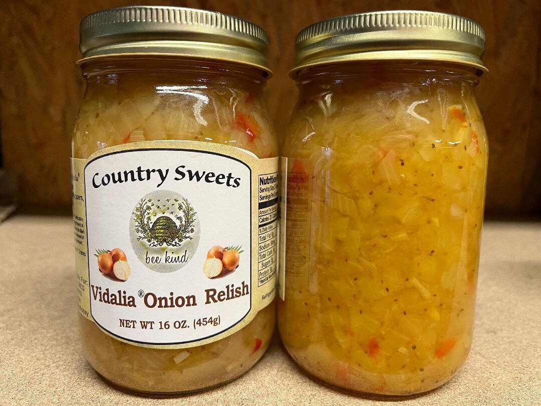 Country Sweets Vidalia Onion Relish 16 Oz Jar - Etsy