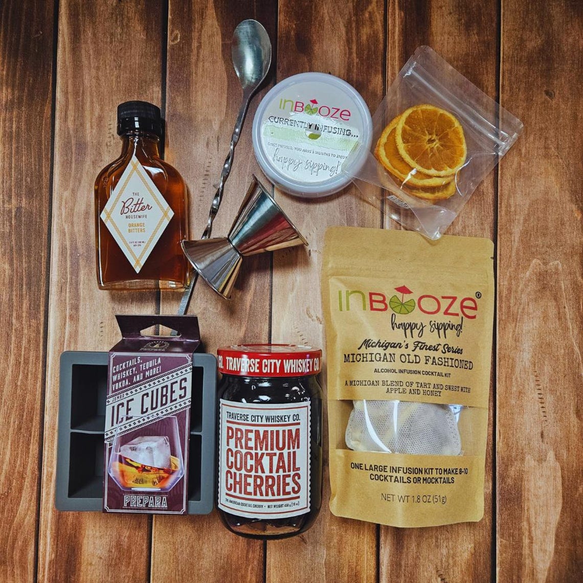 Bourbon Whiskey Gift Box: Cocktail Cherries & Bitters - Etsy