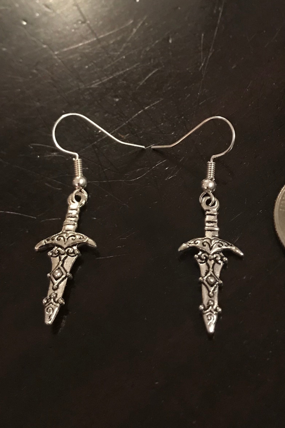 Dagger Earrings - Etsy