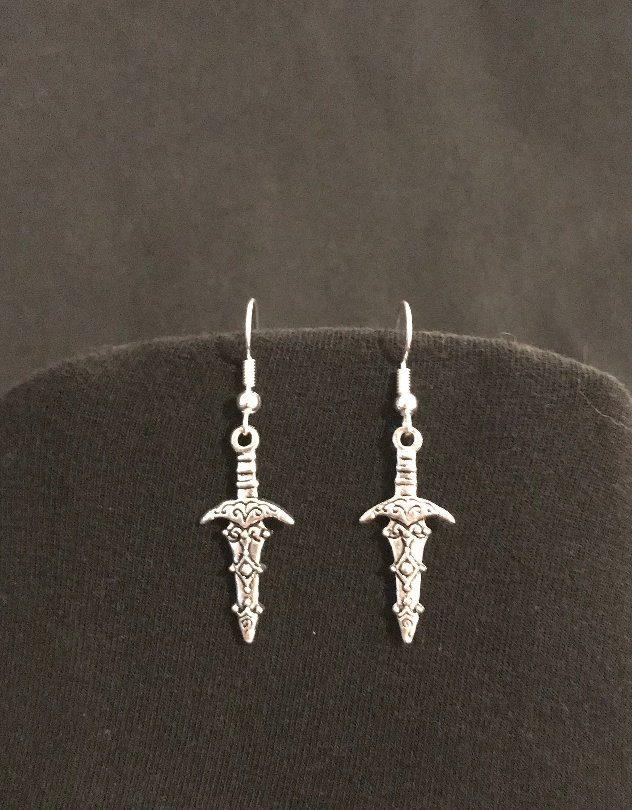 Dagger Earrings - Etsy