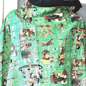 GREEN SCARF Egyptian Design Wrap Sarong Throw Fabric Shawl Ancient ...