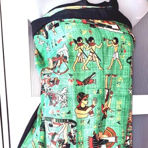 GREEN SCARF Egyptian Design Wrap Sarong Throw Fabric Shawl Ancient ...