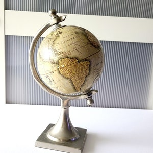 GLOBE Vintage World Globe Home Desktop Decor Small Globe Antique Style ...