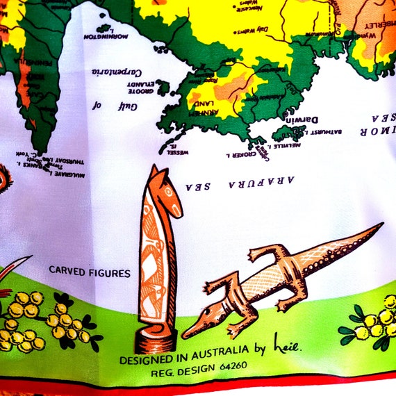 AUSTRALIAN ABORIGINAL ART Scarf by Neil Designer Silk… - Gem