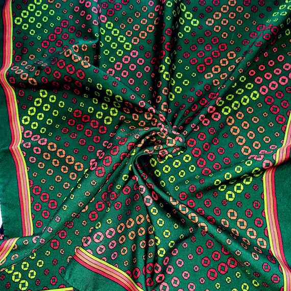 Scarf Italy WISTEL T Dark Green Scarf Head Wrap Neck … - Gem