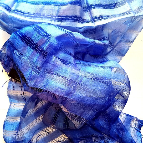 Cobalt Blue Scarf - Etsy