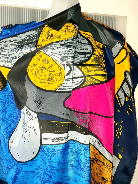 SILK PICASSO SCARF Large Square Art Scarf France Roya… - Gem