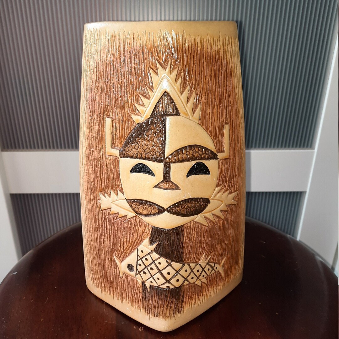 Brown Vase Home Decor INUIT POTTERY First Nations Art Clay Vase Eskimo ...