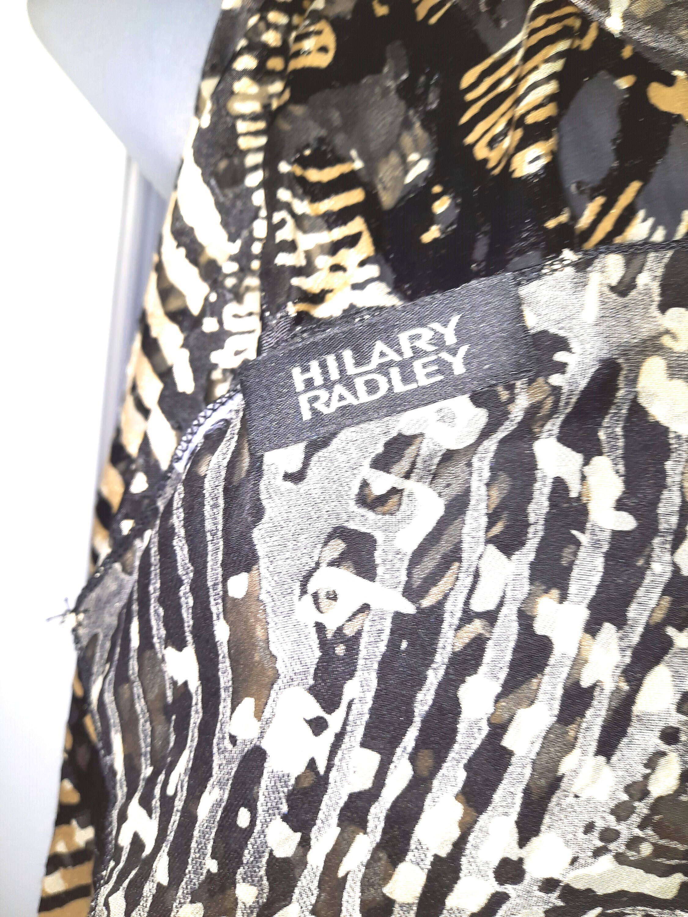 HILARY RADLEY Designer Scarf Chiffon Velvet Leopard Tiger | Etsy