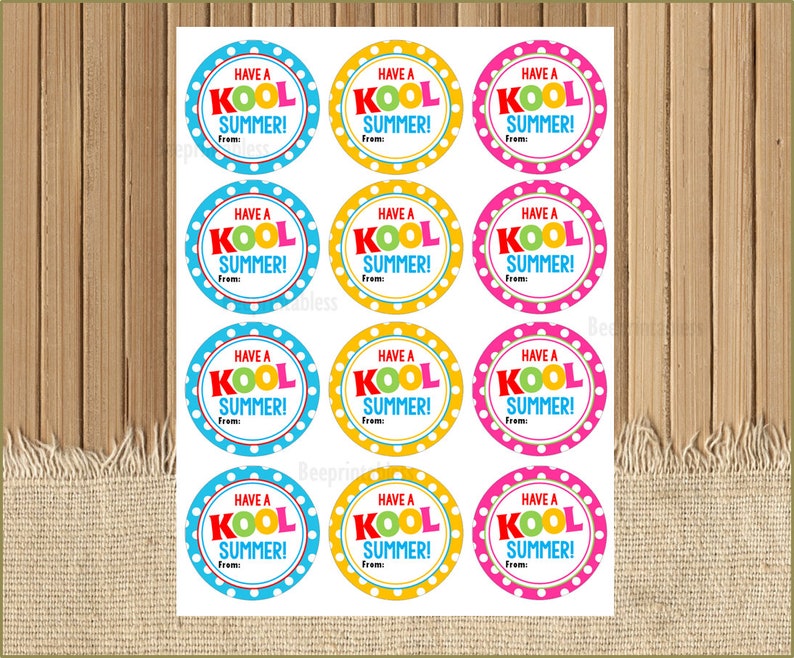 End of the School Year Have a KOOL Summer Card, Gift, Printable ...