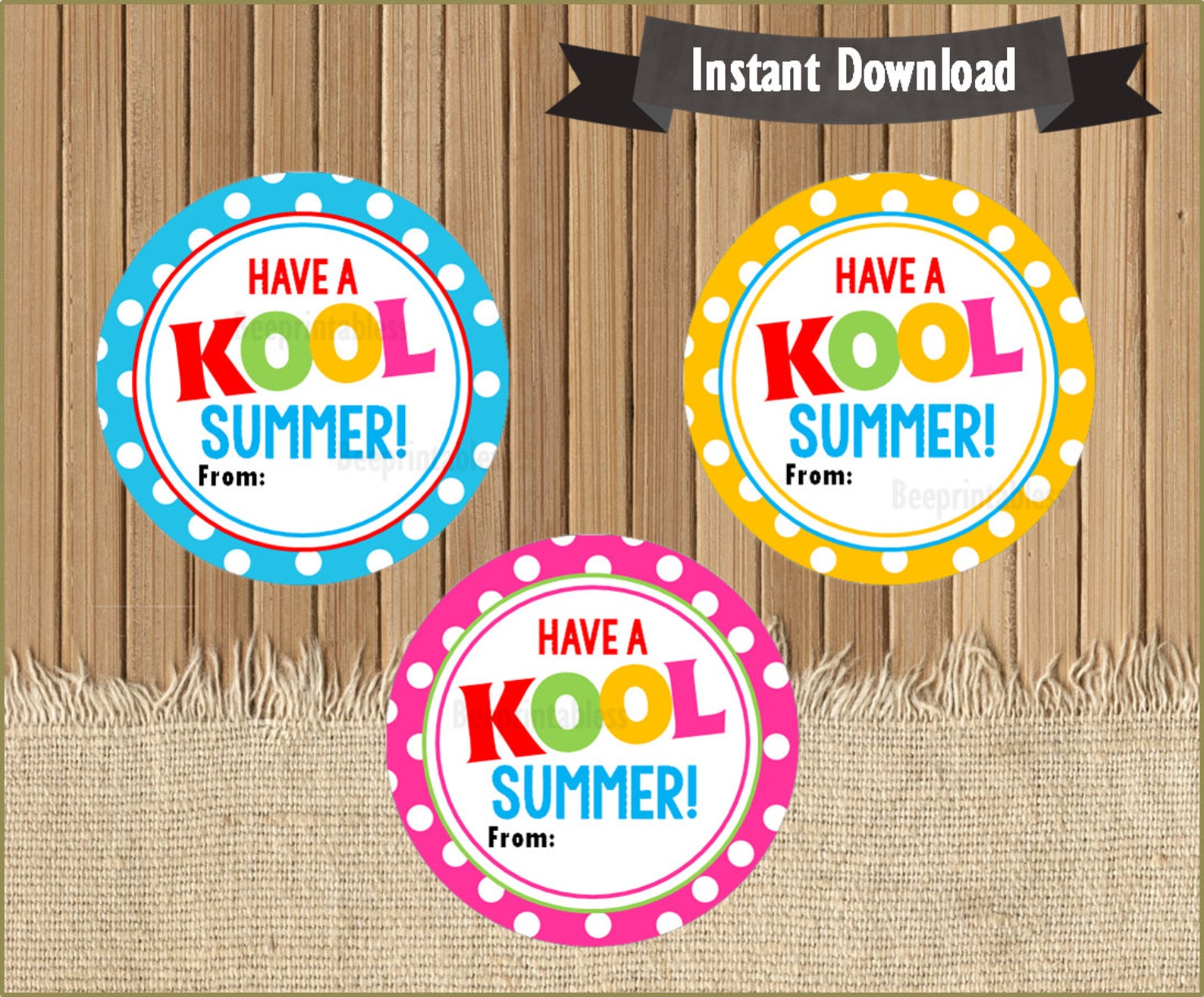 End of the School Year Have a KOOL Summer Card, Gift, Printable ...