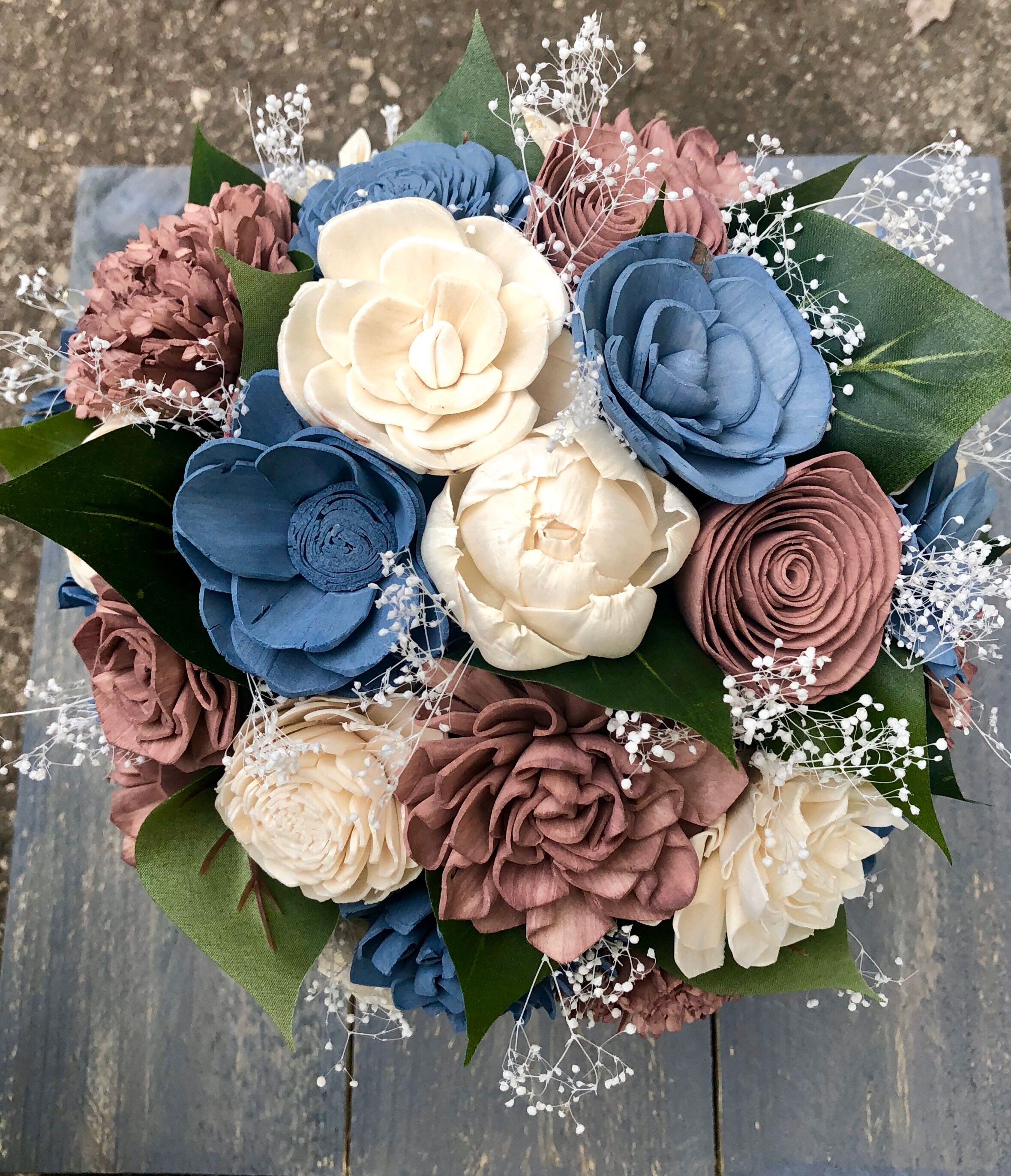 Custom Sola Wood Wedding Bouquet - Etsy