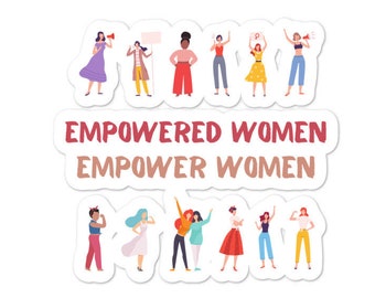 Succulent Empowerment Feminist Symbol Sticker With Colorful - Etsy