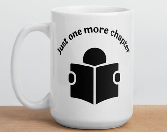 BOOK LOVER MUG One More Chapter Mug Bookworm Coffee Mug - Etsy