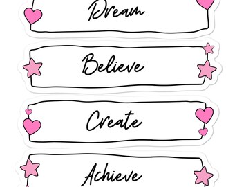 Stickers Motivational Inspiration sticker gift laptop sticker vinyl ...