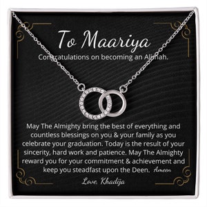 Personalised Alima Graduation Gift Alimah Gift Circle - Etsy