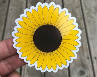 Sunflower stickers | Etsy