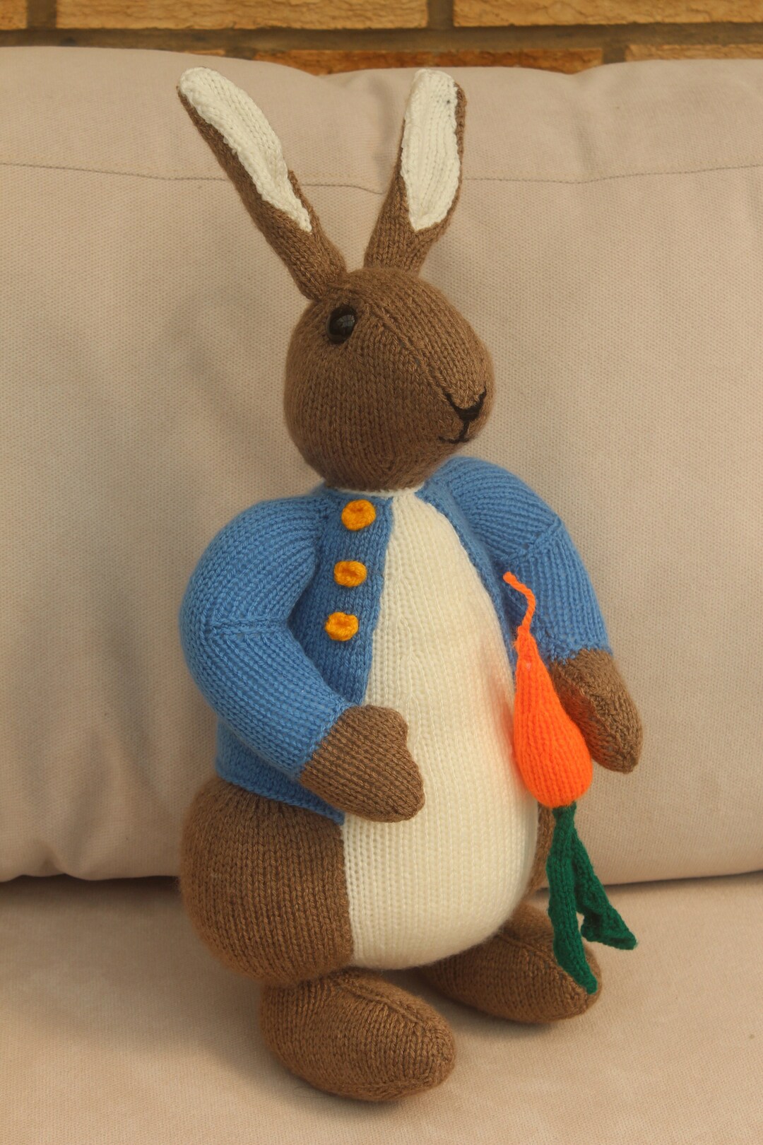 Peter Rabbit Knitted With Acrylic Yarn Peter Rabbit Toy - Etsy