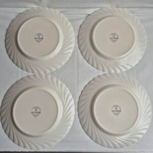 Arcopal France Victoria Flower Design Dinner Plates X4 and Side Plates ...