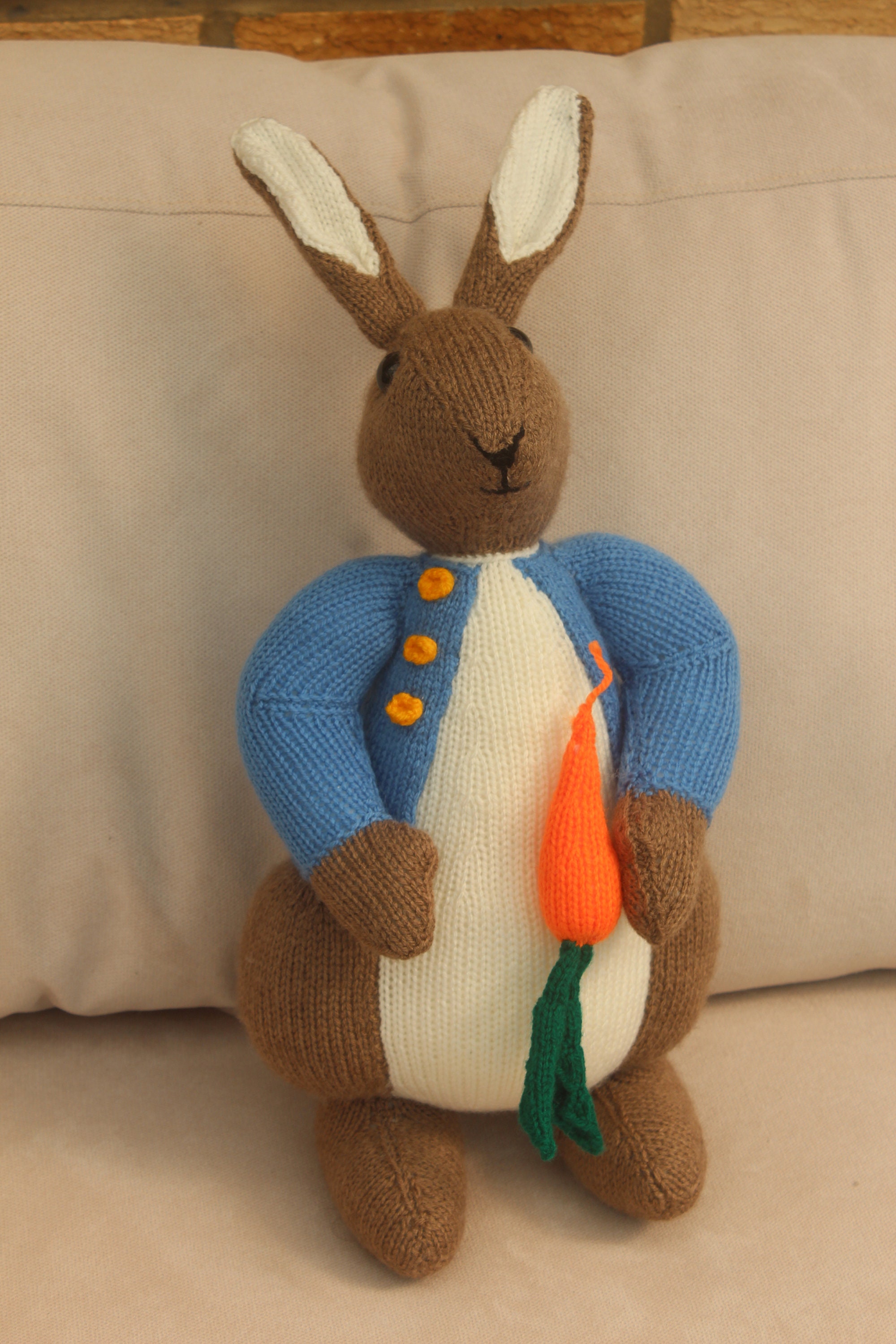 Peter Rabbit Knitted With Acrylic Yarn Peter Rabbit Toy - Etsy