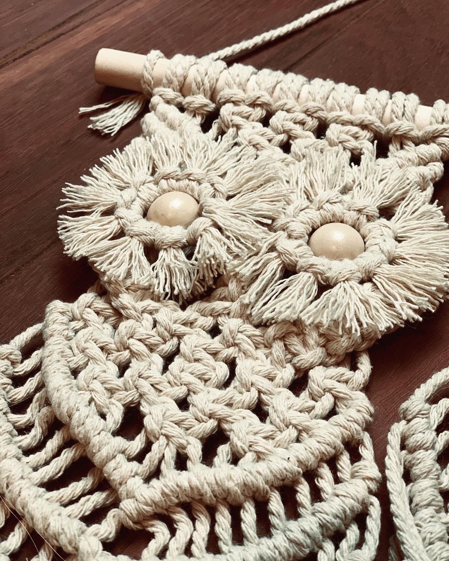 Mini Macramé Owl Macrame Wall Hanging | Etsy