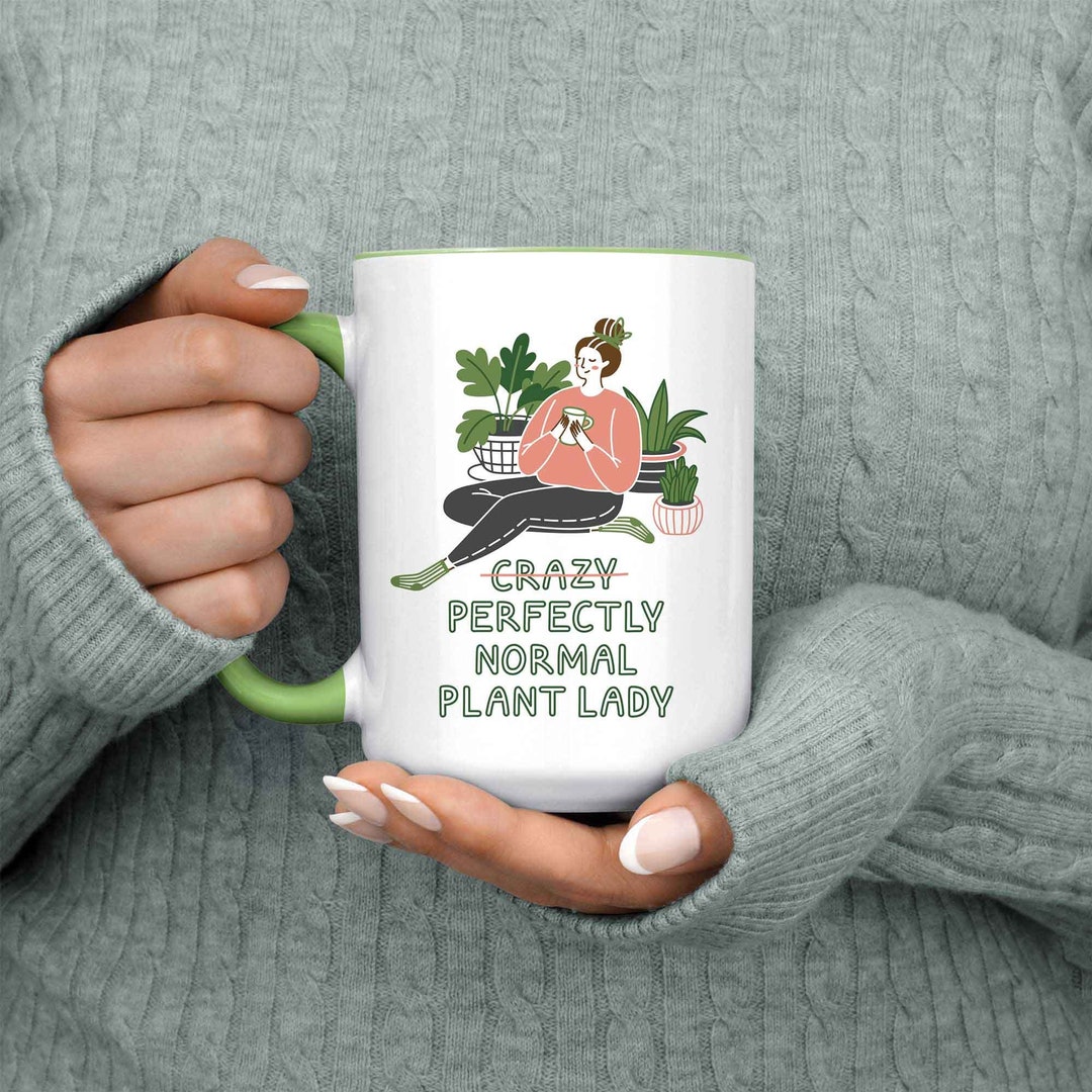 Crazy Plant Lady Funny Mug, Plant Mom Mug, Cute Plant Mug, Plant Coffee ...