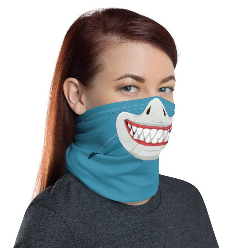 Funny Shark Mouth Neck Gaiter Smiling Shark Face Neck Warmer | Etsy