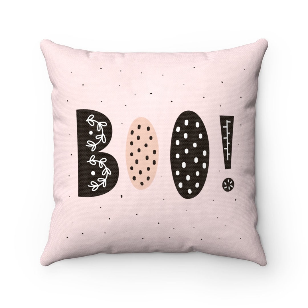 BOO Funny Halloween Pillow Covers Scandinavian Style - Etsy