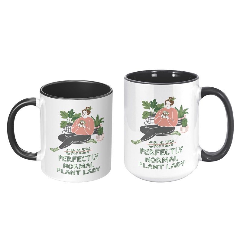 Crazy Plant Lady Funny Mug, Plant Mom Mug, Cute Plant Mug, Plant Coffee ...