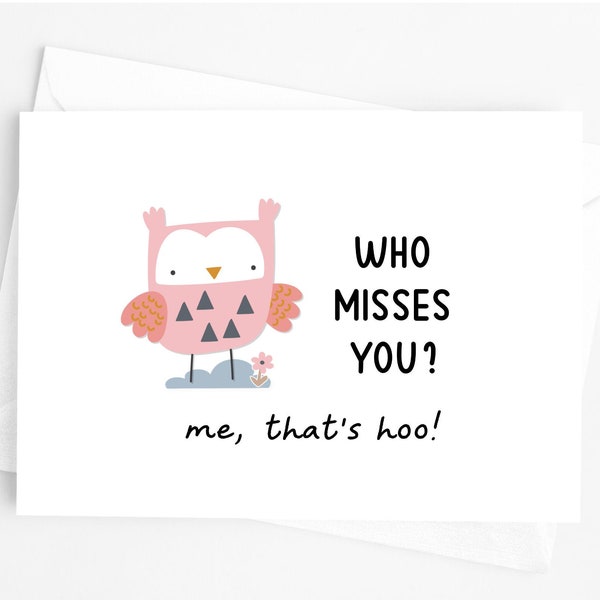 Owl Miss You - Etsy