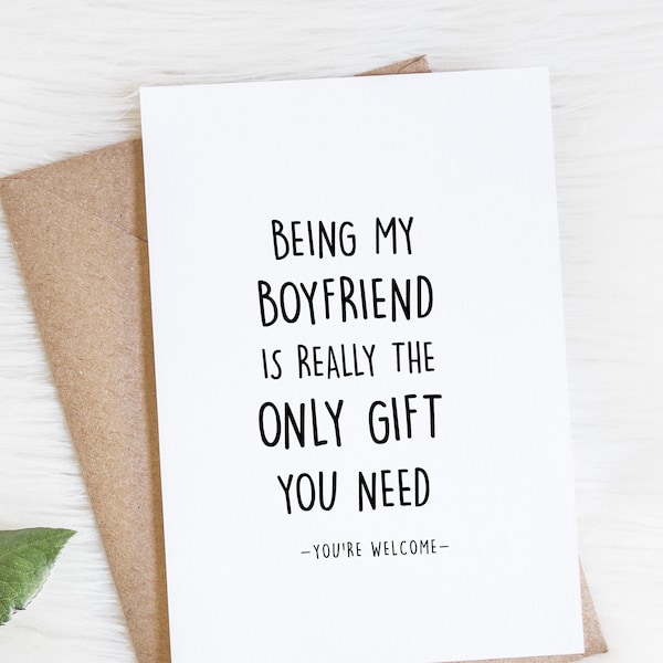 Boyfriend Card - Etsy