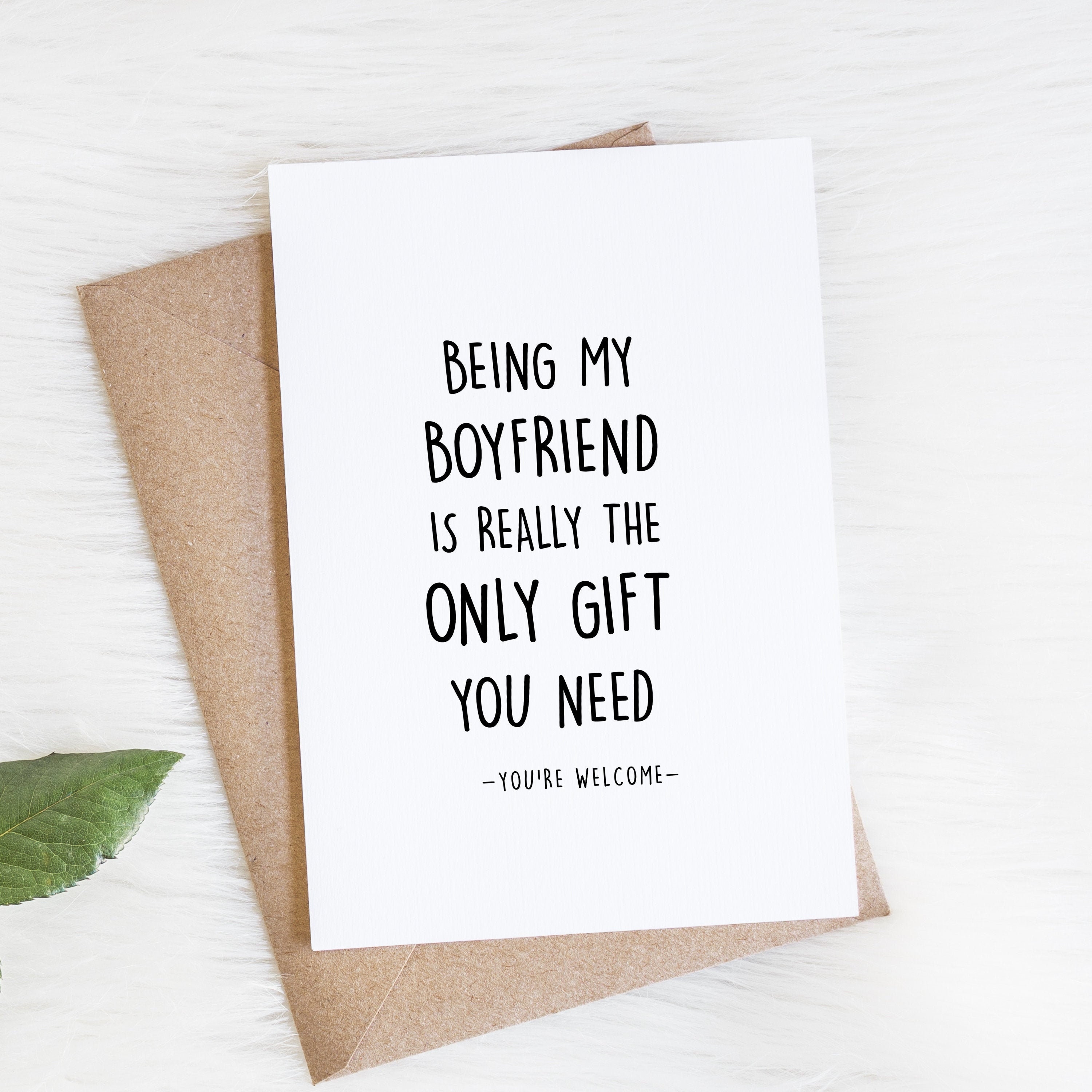 Boyfriend Card Boyfriend Birthday Funny Anniversary Card for - Etsy