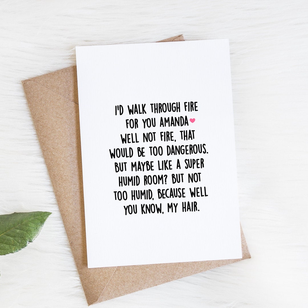 Best Friend Card, Personalized Birthday Card, Funny Friendship Cards ...