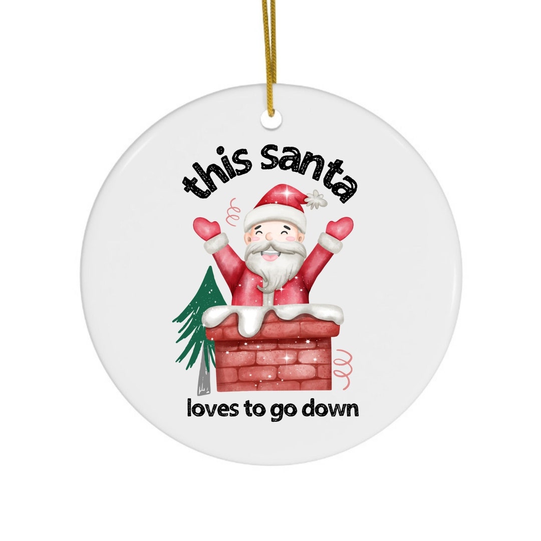 Funny Christmas Ornament, Inappropriate Dirty Santa, Wife Christmas ...